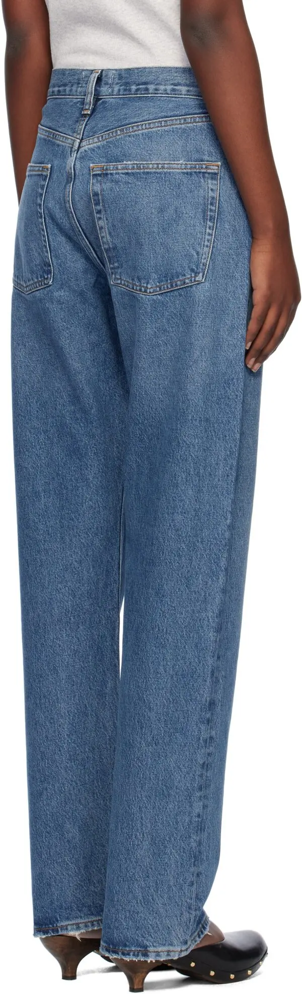 AGOLDE High Rise Denim Trousers