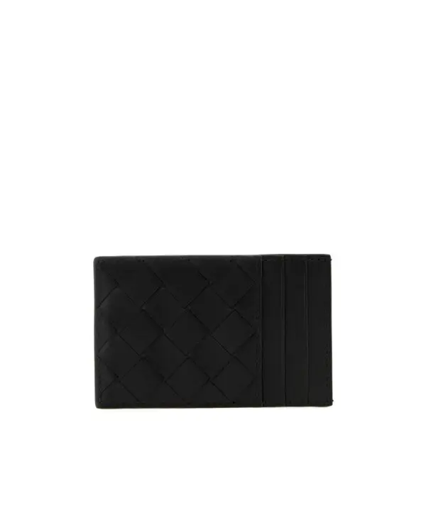 Bottega Veneta Intreccio Card Holder - Black