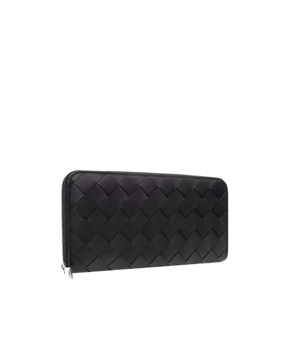 Bottega Veneta Intrecciato Zip Around Wallet