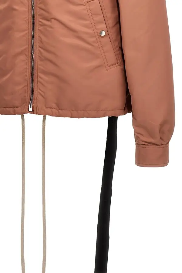 Rick Owens Zip Up Padded Jacket - Brown
