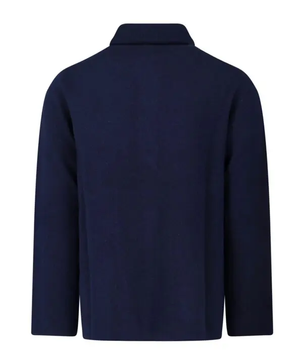 LARDINI Mesh Construction Long-sleeved Jacket