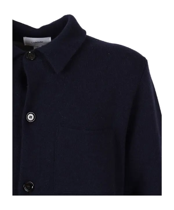 LARDINI Mesh Construction Long-sleeved Jacket