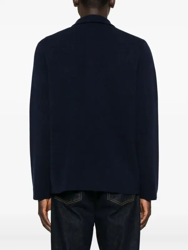 LARDINI Mesh Construction Long-sleeved Jacket