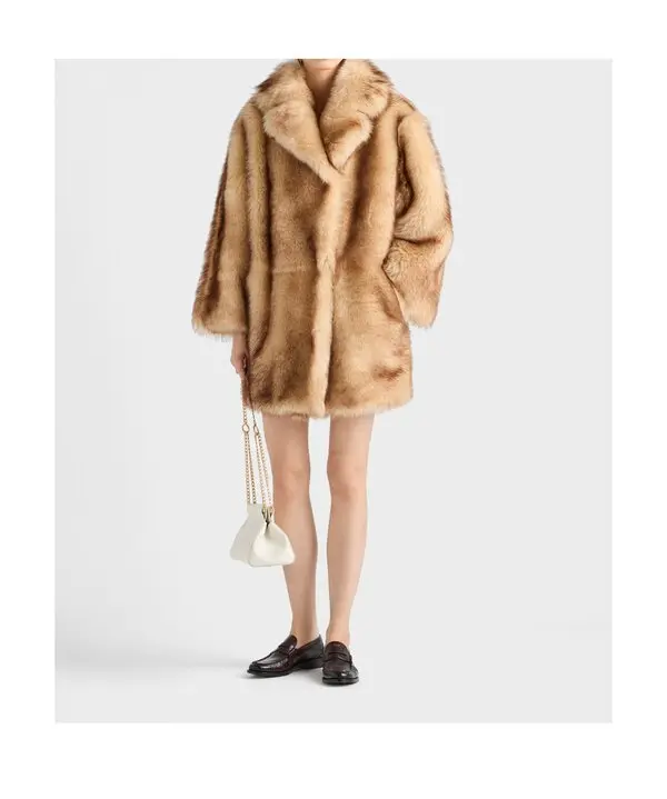 Prada Shearling Caban Jacket