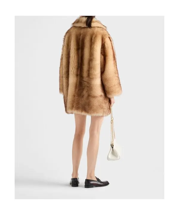 Prada Shearling Caban Jacket