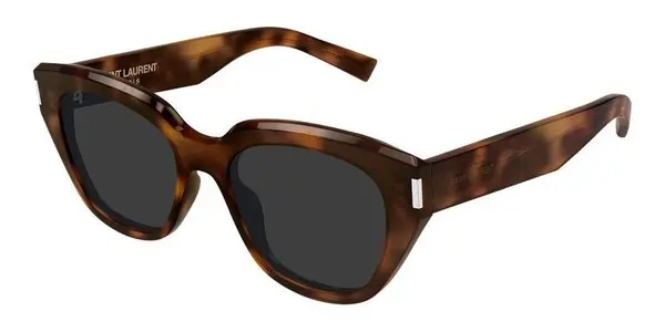 Saint Laurent Geometric Frame Sunglasses - Black