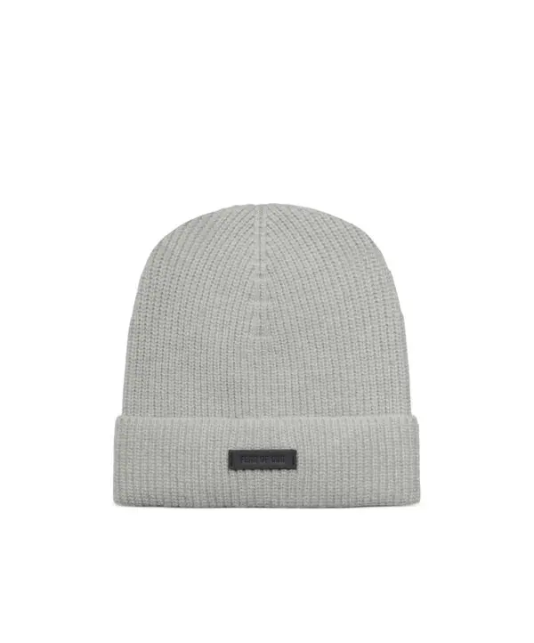 Fear Of God Logo Patch Beanie - Gray