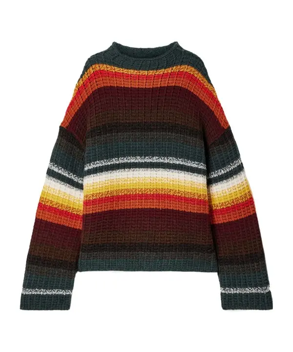 Khaite Yanis Jumper In Striped Knit - Multicolor