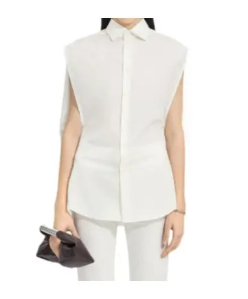MAISON MARGIELA Embroidered Sleeveless Shirt