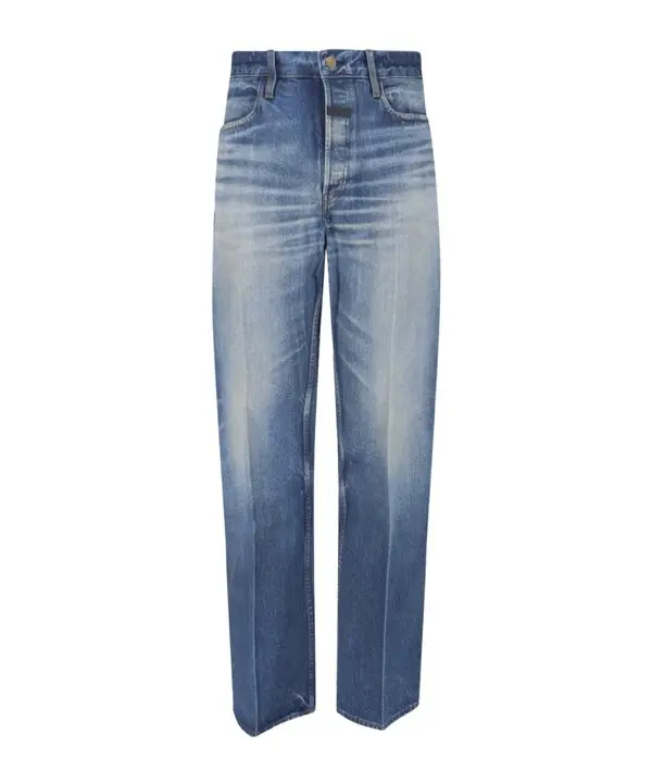 Fear Of God Logo Patch Flared Jeans