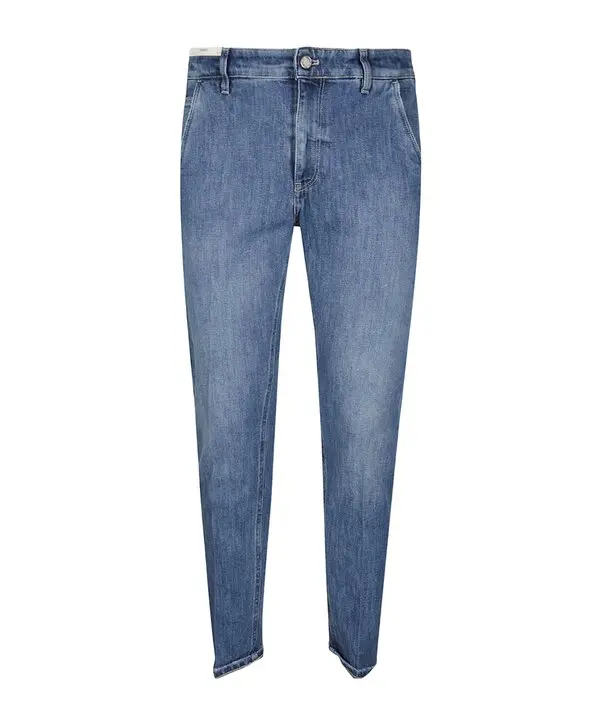 PT TORINO Faded Effect Denim Jeans - Blue