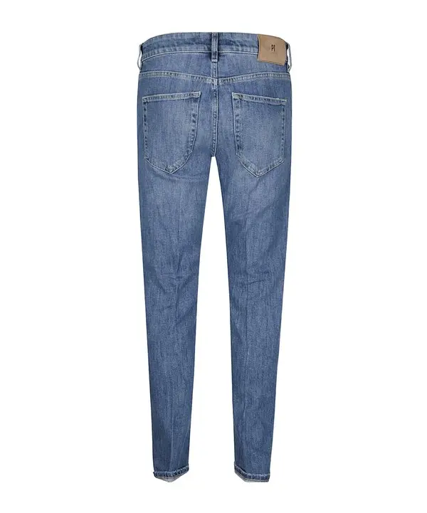 PT TORINO Faded Effect Denim Jeans - Blue