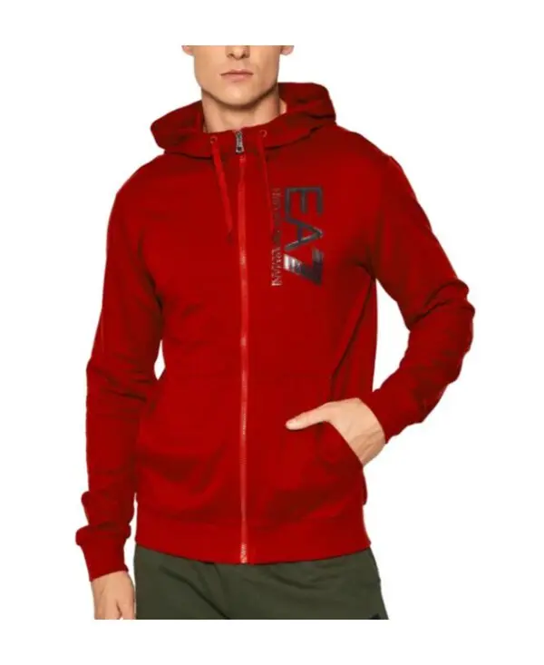 EA7 Zip Up Hooded Sweatshirt