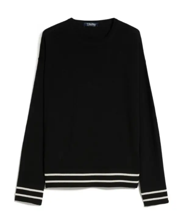 Max Mara Wool Sweater With Stripe Details