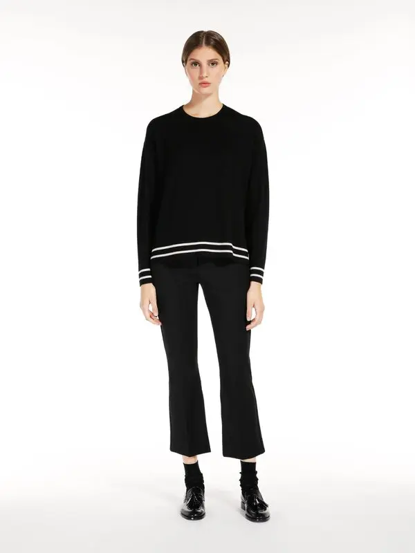 Max Mara Wool Sweater With Stripe Details