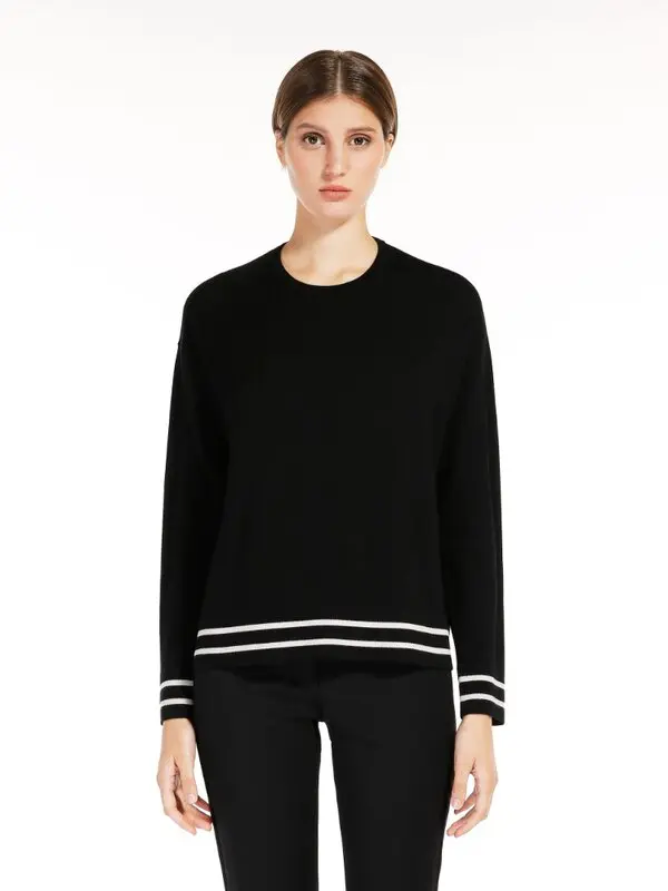 Max Mara Wool Sweater With Stripe Details
