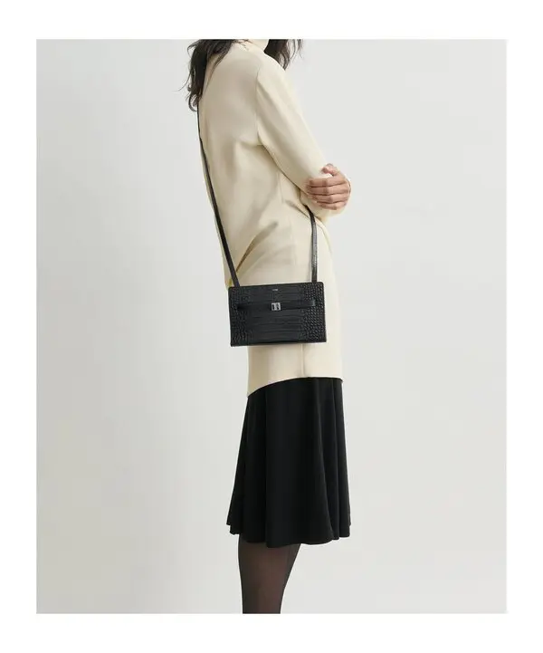 TOTEME Embossed Belted Crossbody Bag