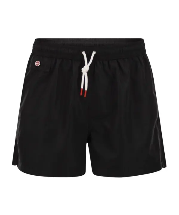 Kiton Short Drawstring Swim Shorts - Black
