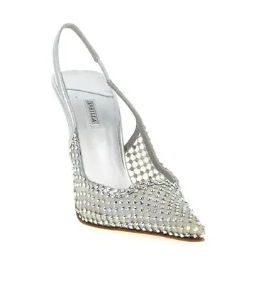 LE SILLA Gilda Embellished Mesh Slingback Pumps