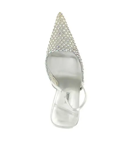 LE SILLA Gilda Embellished Mesh Slingback Pumps