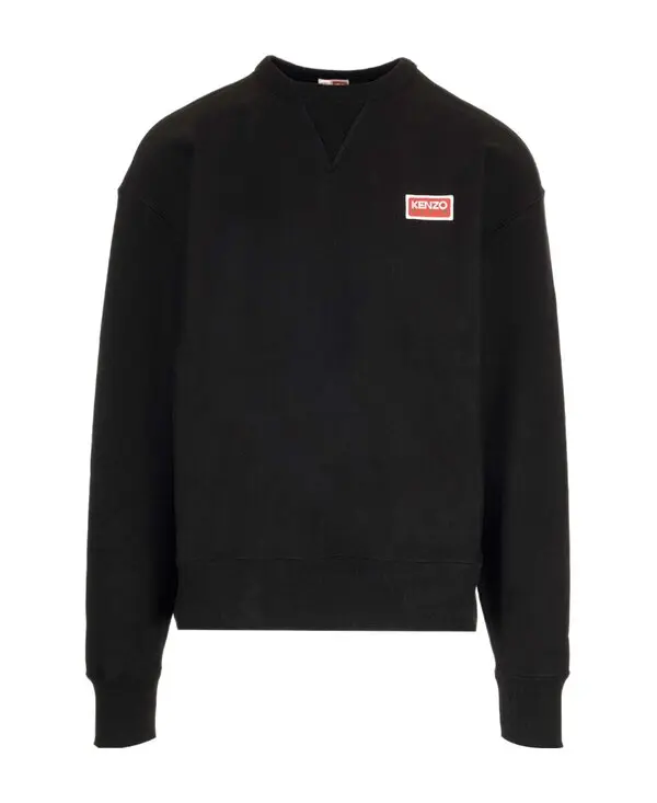 Kenzo Embroidered Logo Crewneck Sweatshirt - Black
