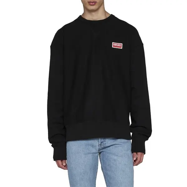 Kenzo Embroidered Logo Crewneck Sweatshirt - Black
