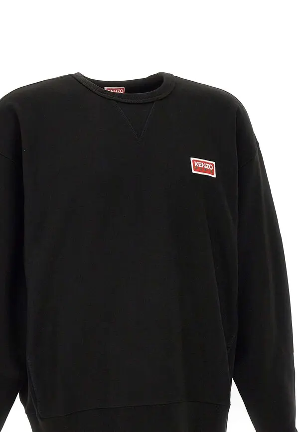 Kenzo Embroidered Logo Crewneck Sweatshirt - Black