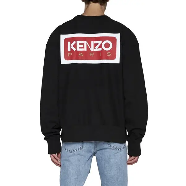 Kenzo Embroidered Logo Crewneck Sweatshirt - Black
