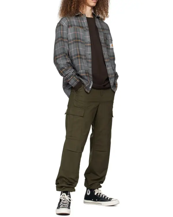 Carhartt Work In Progress Straight Leg Logo Patch Cargo Pants
