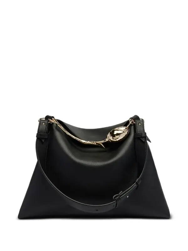 Erdem Bloom Shoulder Bag - Black
