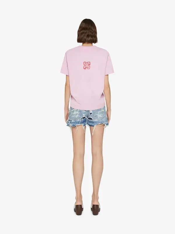Givenchy Mini Distressed Denim Shorts