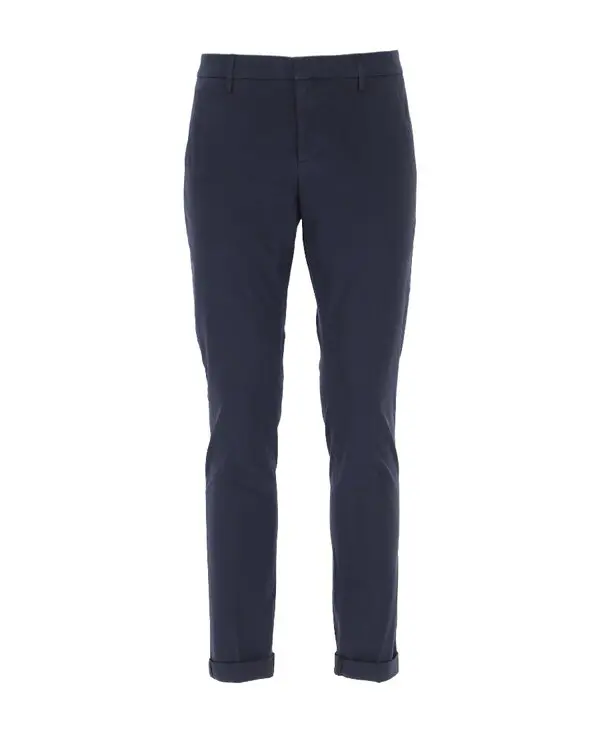 DONDUP Mid-rise Straight Leg Trousers - Black