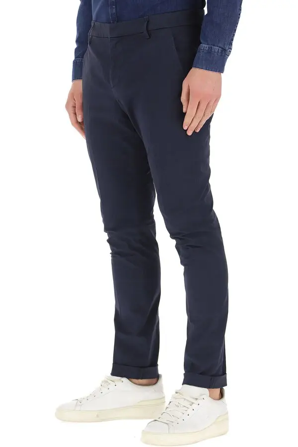 DONDUP Mid-rise Straight Leg Trousers - Black