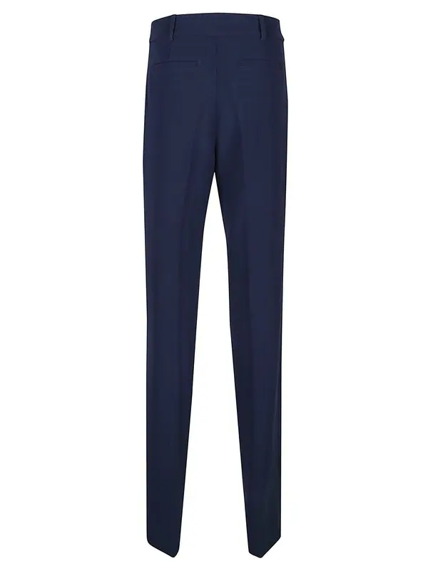 Michael Kors Straight-leg Tailored Trousers - Blue