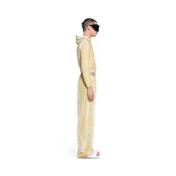Balenciaga Velvet-effect Elastic Waist Trousers