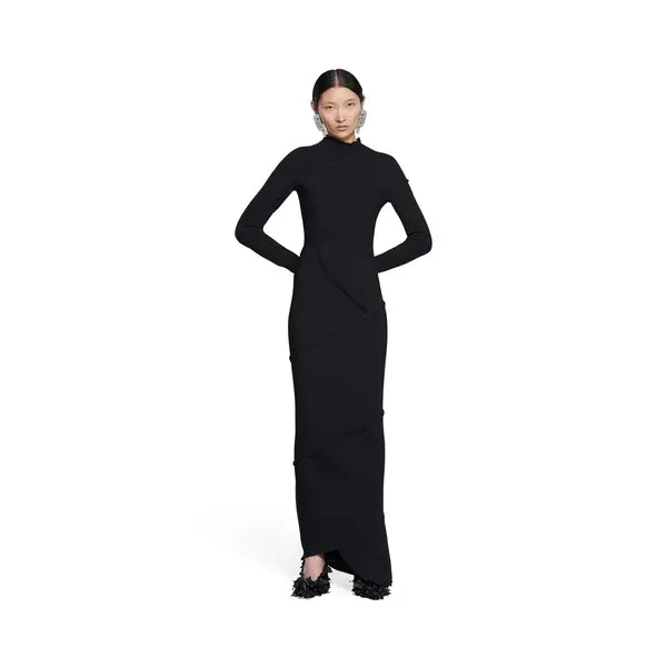 Balenciaga Spiral Maxi Dress