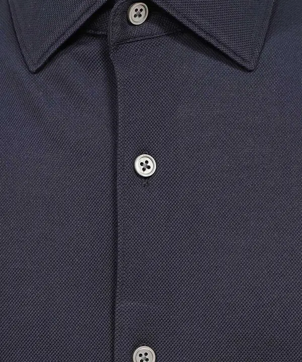Zegna Long-sleeved Shirt - Black