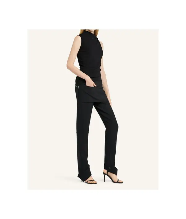 COURREGES Draped Jersey Tank Top