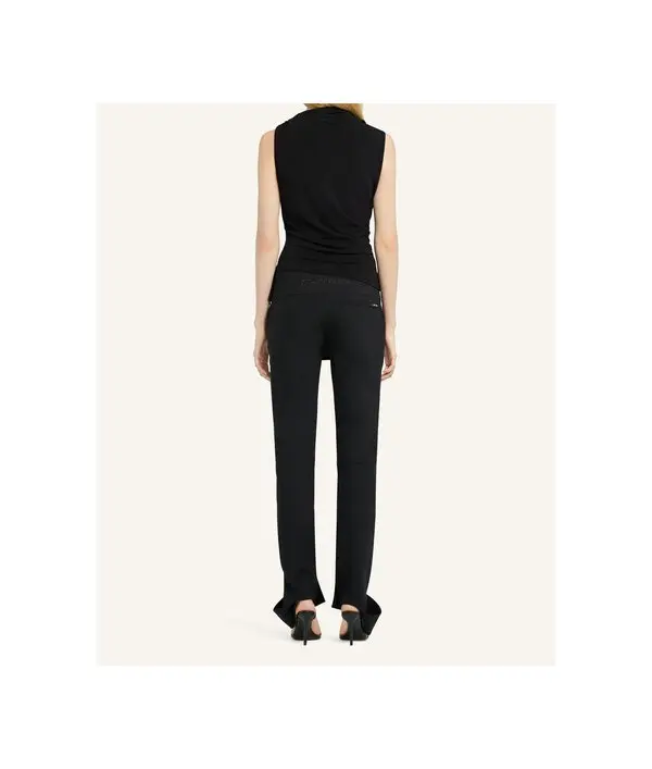 COURREGES Draped Jersey Tank Top
