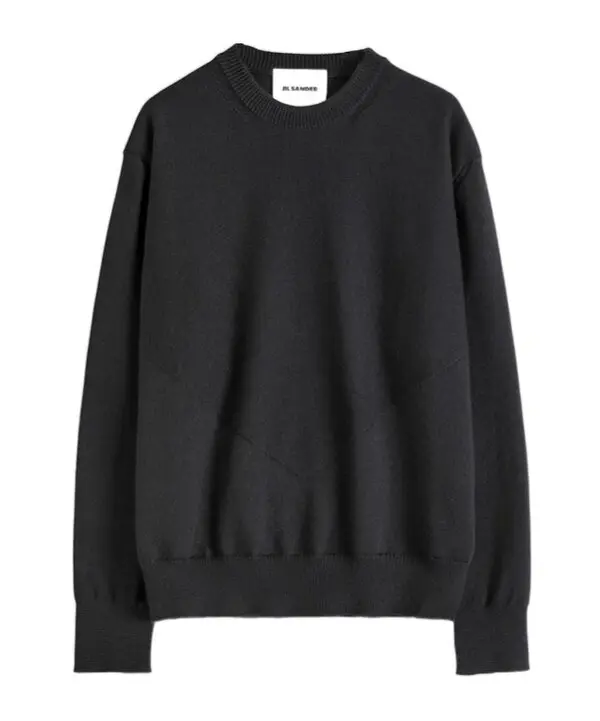 JIL SANDER Crewneck Long-sleeve Jumper - Black