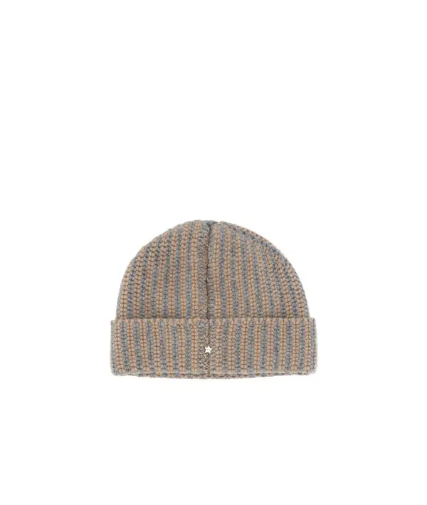 Lorena Antoniazzi Striped Knit Beanie - Gray