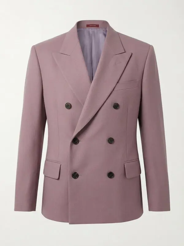 Gucci Double-breasted Tecno Wool Jacket