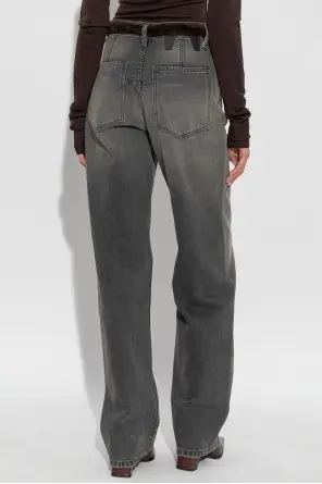DARKPARK Wide-leg Belted Jeans - Black