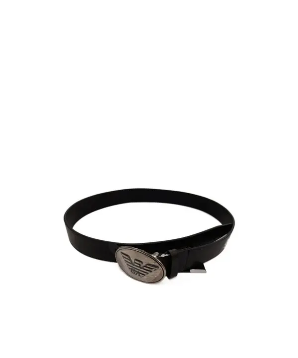 Emporio Armani Logo Belt - Black