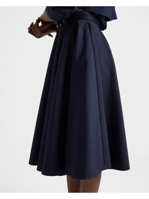 Prada Belted Midi Skirt