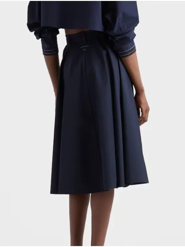 Prada Belted Midi Skirt