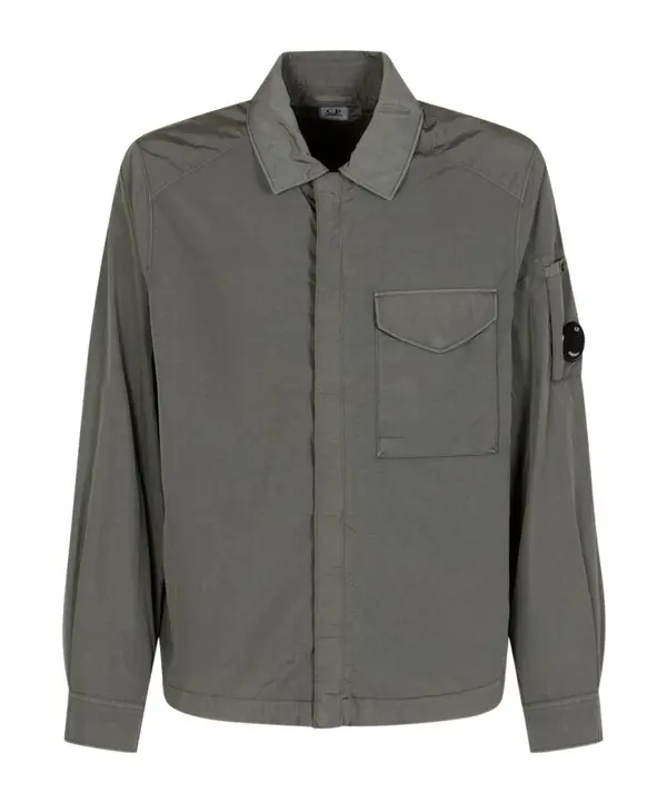 C.P. COMPANY Sleeve Lens Overshirt - Grey