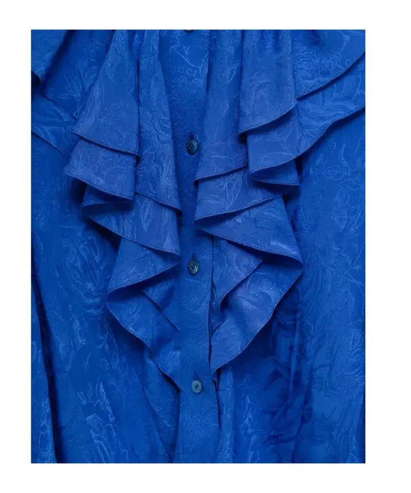 Gucci Long-sleeved Ruffled Shirt
