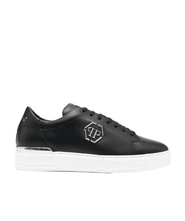 Philipp Plein Hexagon Lace-up Sneakers - Black