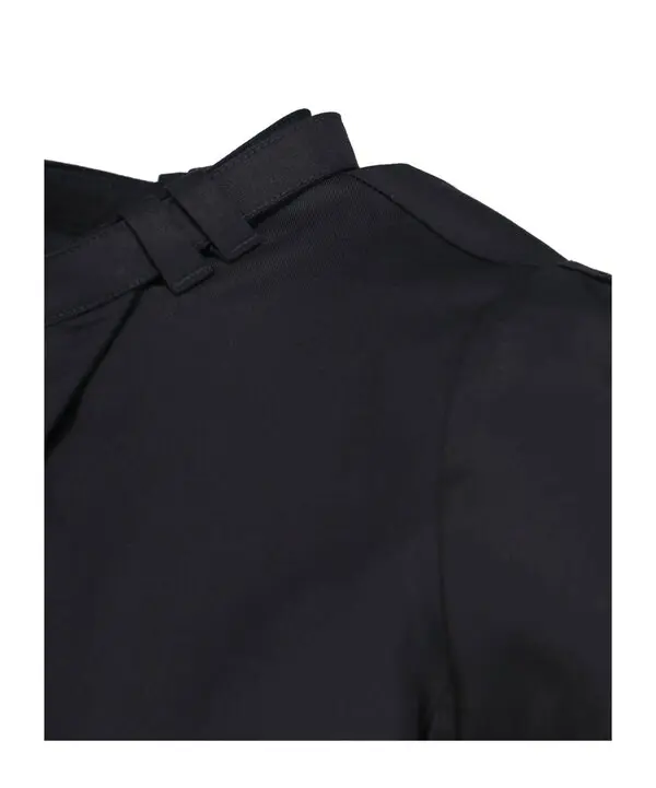 DIESEL® Tie-neck Short-sleeve Shirt - Black